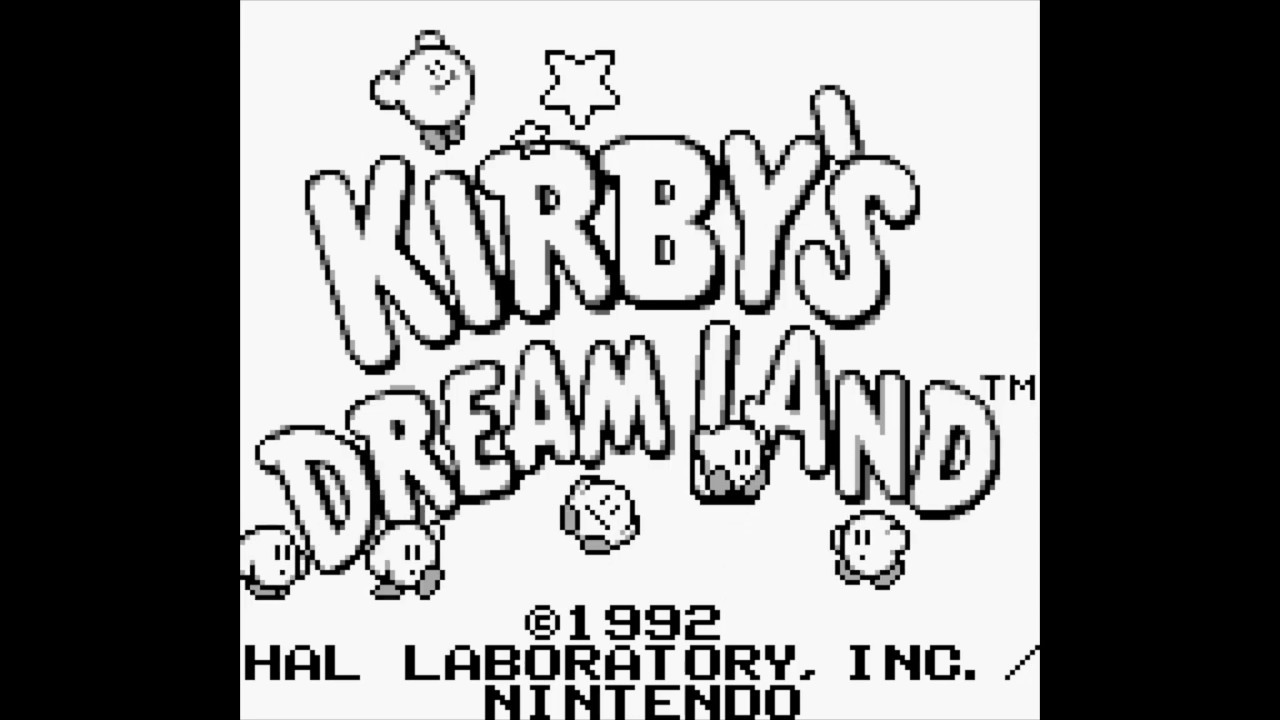 Kirby's Dream Land Game Boy [Title Screen] - YouTube