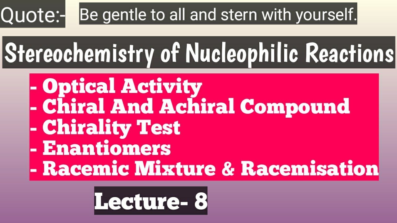 Stereochemistry, optical activity, Enantiomers, Racemic mixture, PPL ...