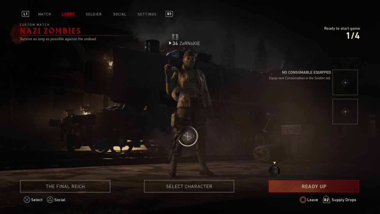 Cod ww2 Nazi zombies hunter character reveal - YouTube
