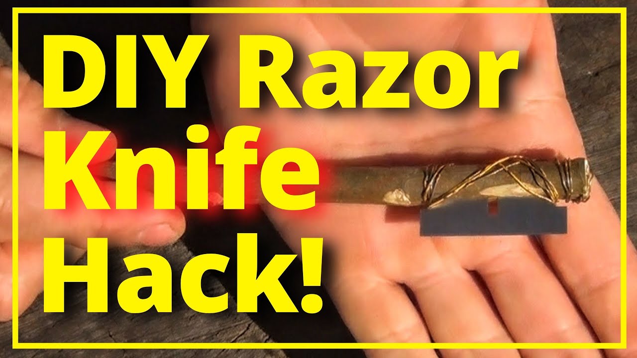 DIY Razor Knife Hack [ Survival Tip! ] - YouTube