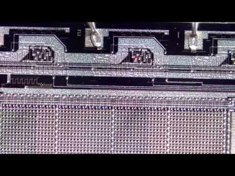 EPROM CHIP under microscope 2732 - YouTube