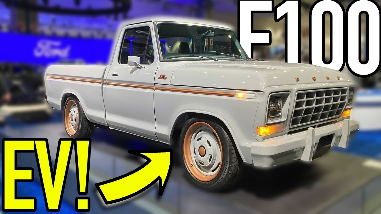 We got a ride Jay Leno's Ford F100 Eluminator Electric Truck | EV ...