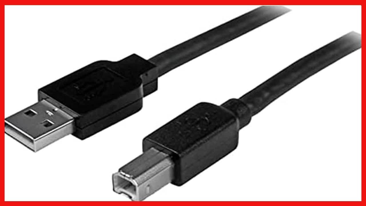 StarTech.com 15m / 50 ft Active USB 2.0 A to B Cable - Long 15 m USB ...