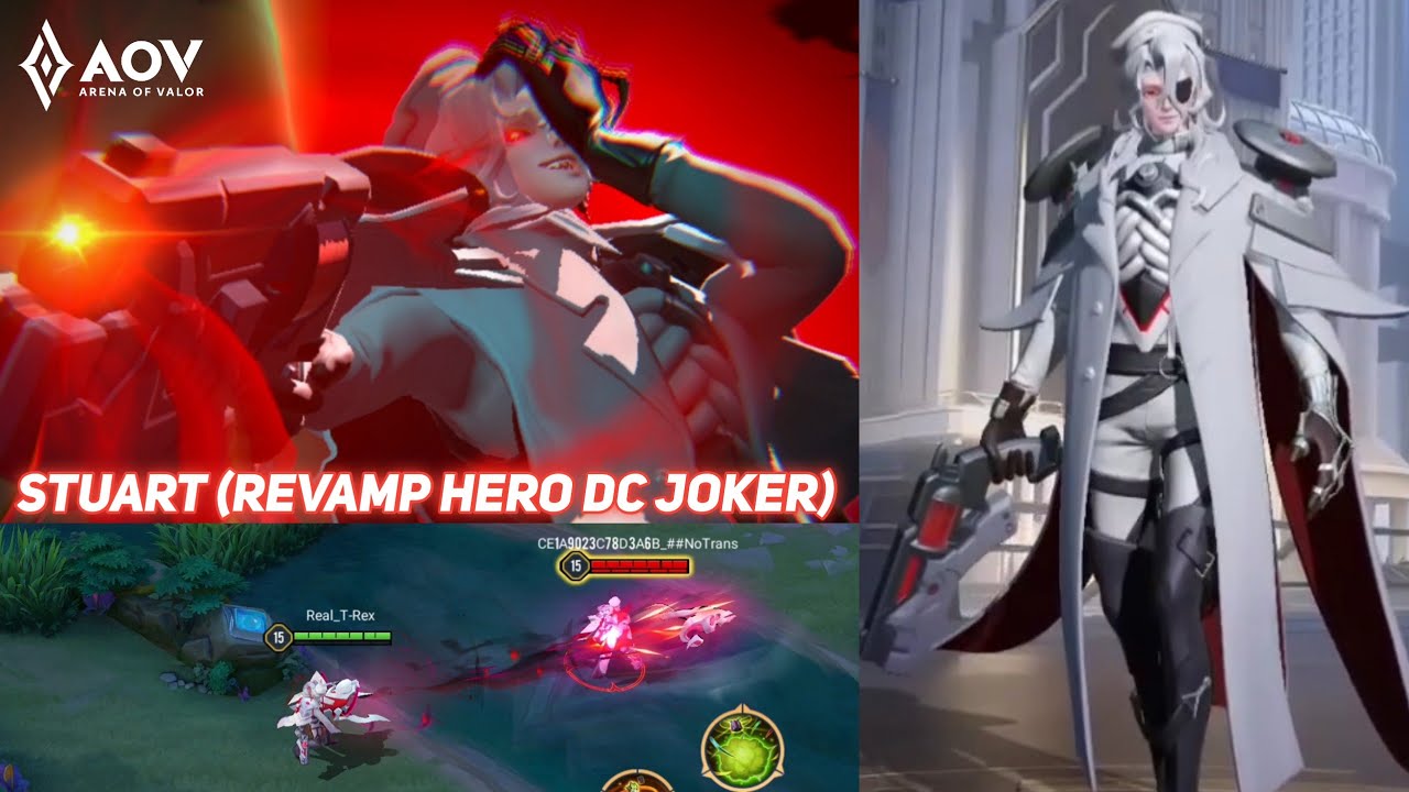 AOV Joker Revamp Hero DC - Stuart | New Hero - Arena of Valor - YouTube