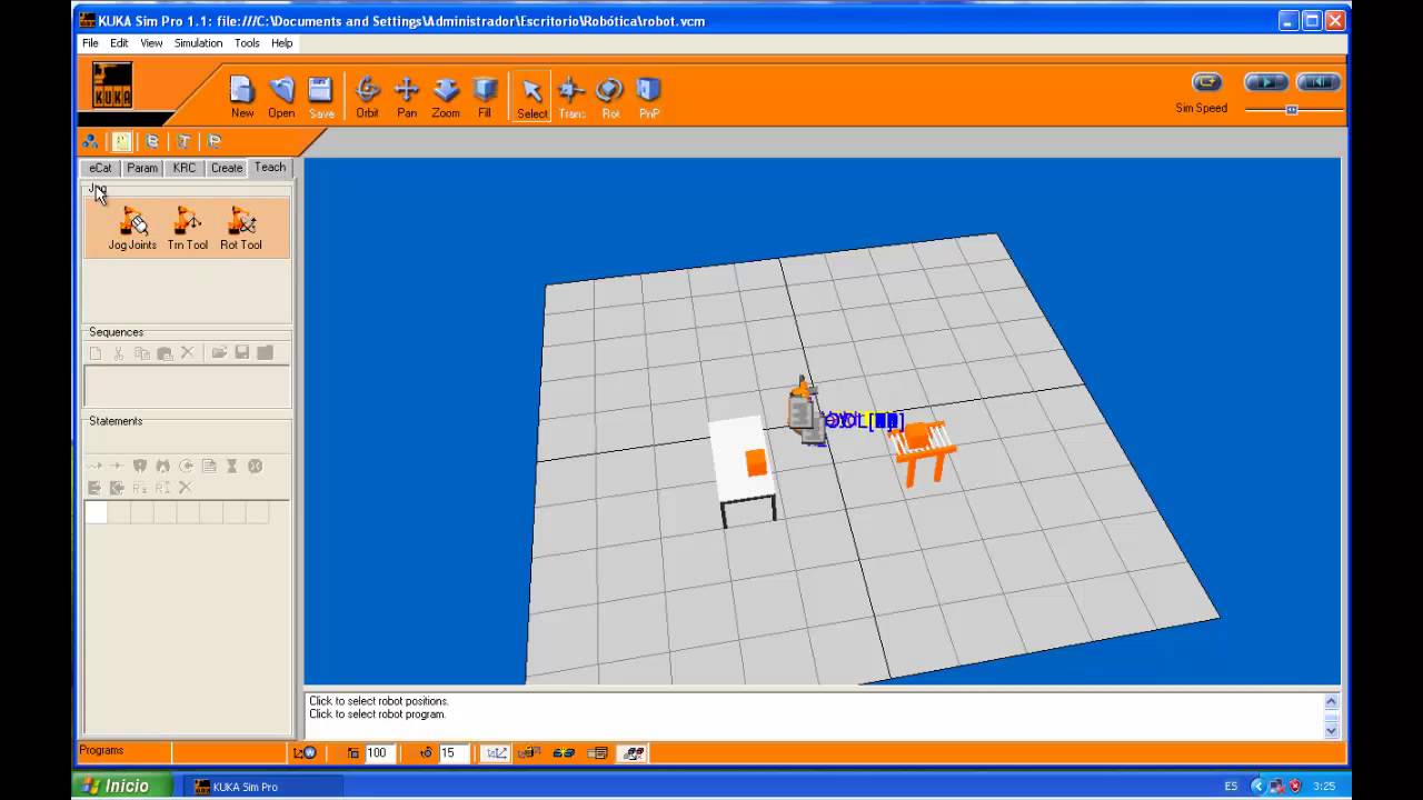 simulación en kuka sim pro - YouTube