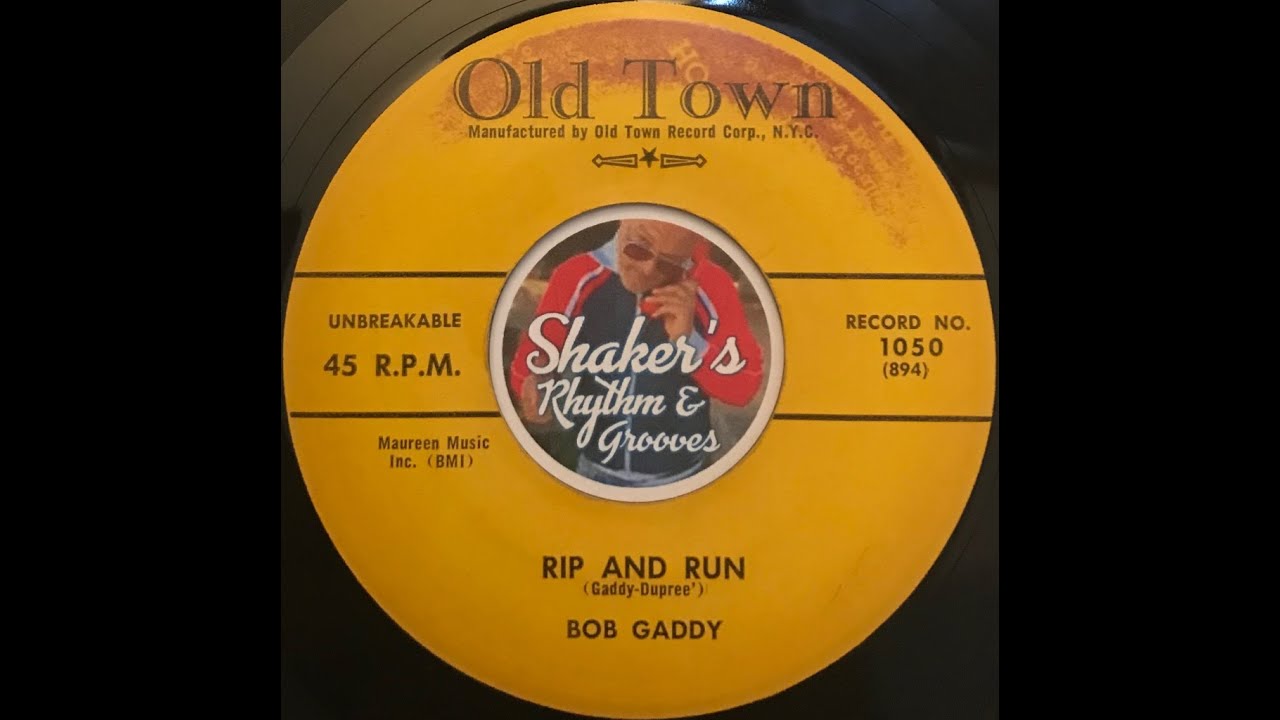 Bob Gaddy • Rip And Run • from 1958 on OLD TOWN #1050 - YouTube