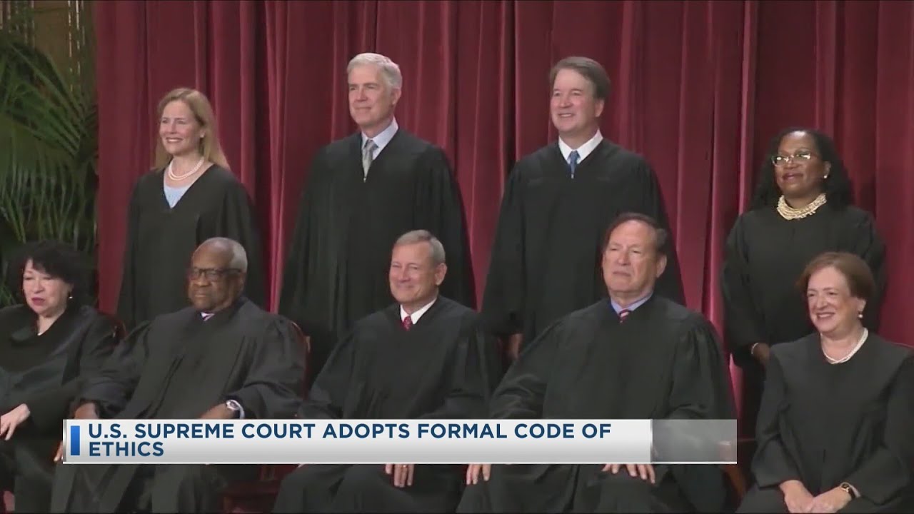U.S. Supreme Court Adopts Formal Code of Ethics - YouTube