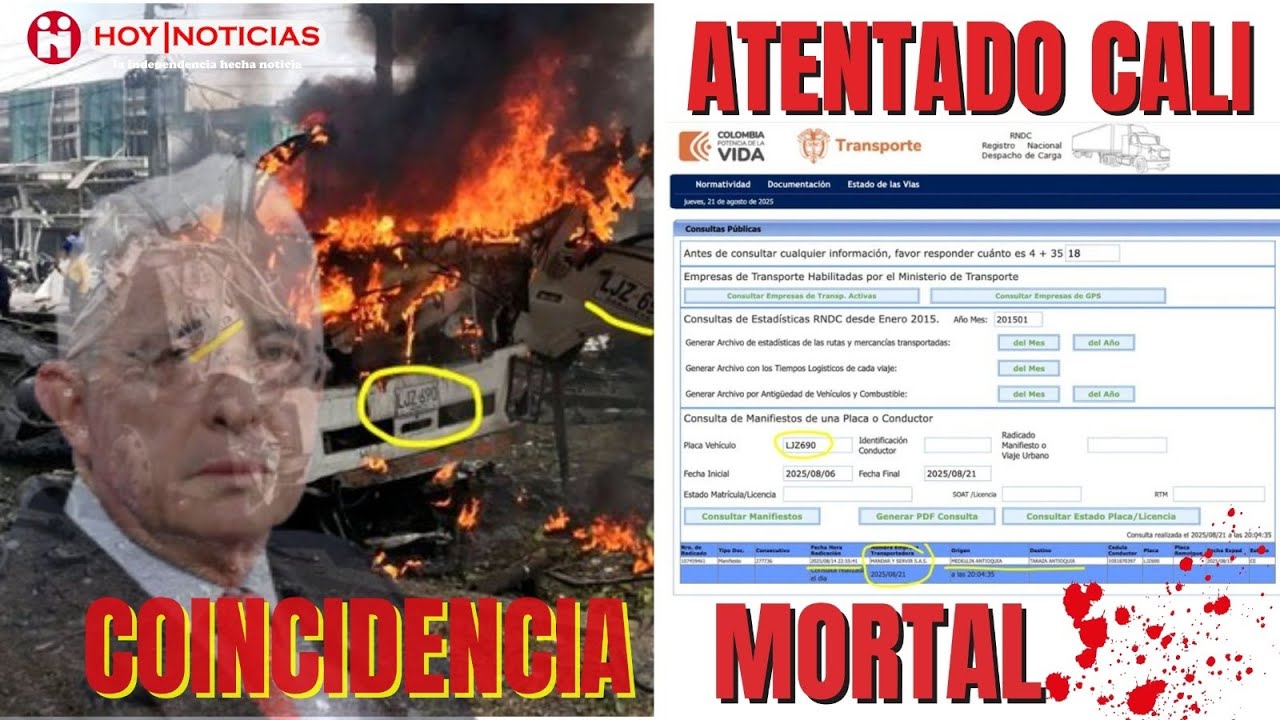 #HOYNoticiasAgo22 OTRA VEZ CALI VICTIMA DEL TERRORISMO.6 MUERTOS Y 76 ...