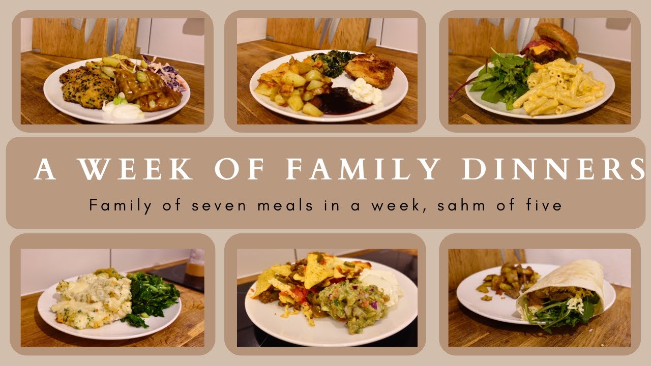 WEEK 45| FAMILY DINNERS OF THE WEEK | family of seven evening meal ...