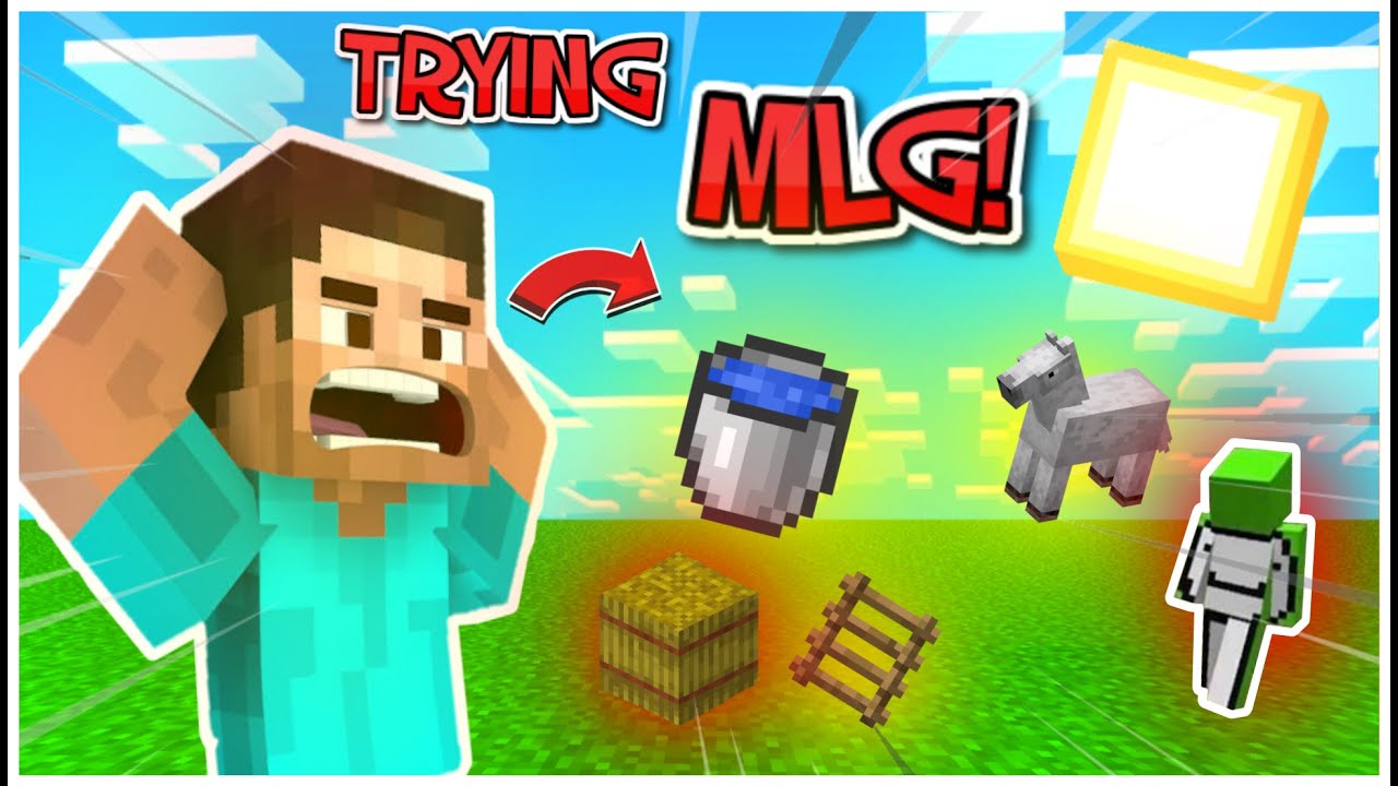 TRYING MLG IN MINECRAFT! - YouTube