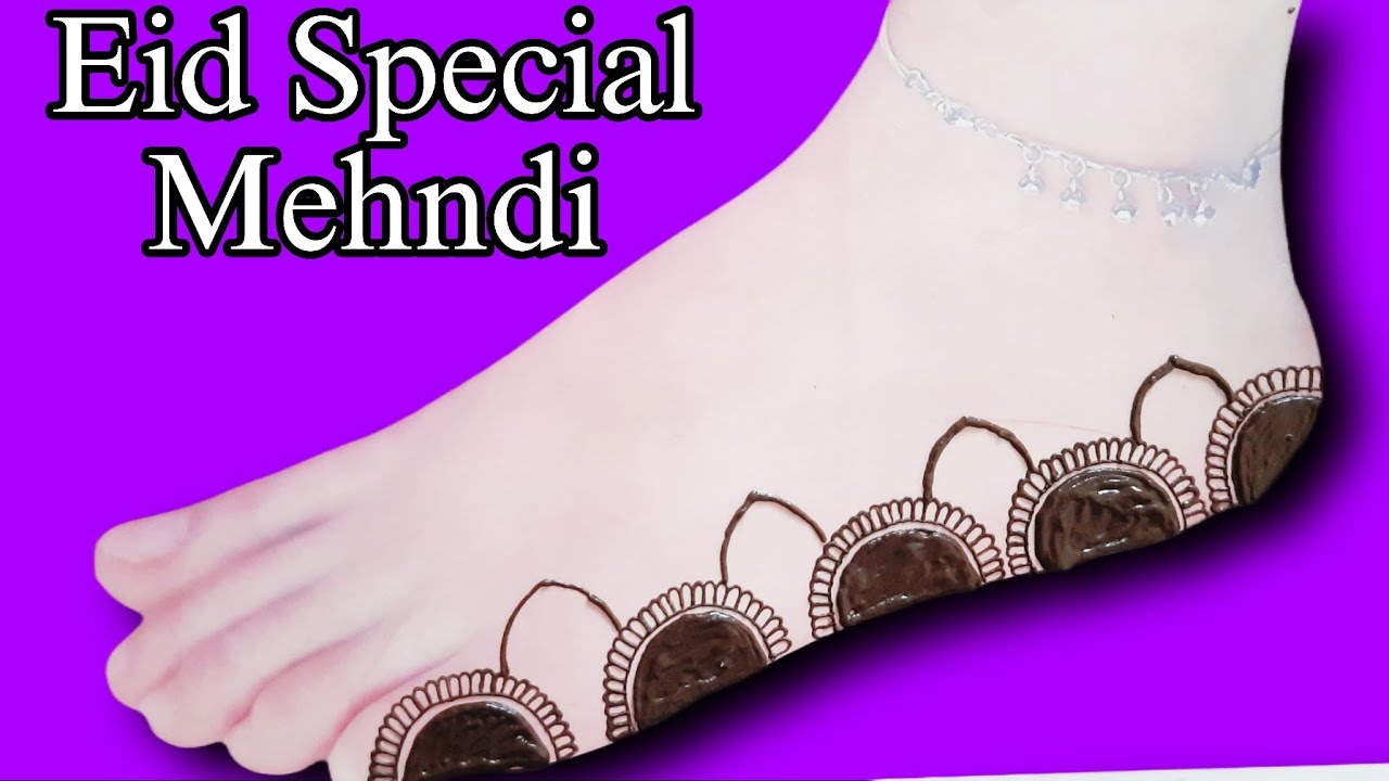 Bridal Border Feet Mehndi Design | foot mehndi design simple | pairon ...