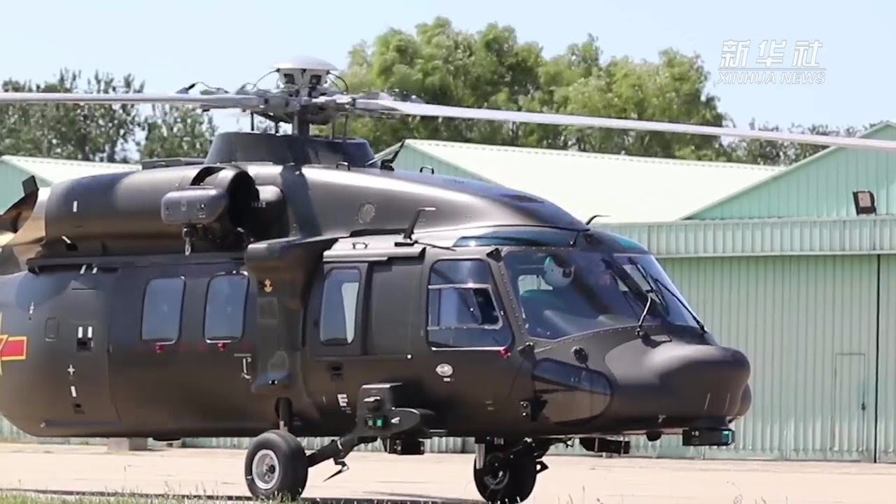Helicóptero Z-20 uma cópia chinesa do famoso S-70 Blackhawk - YouTube