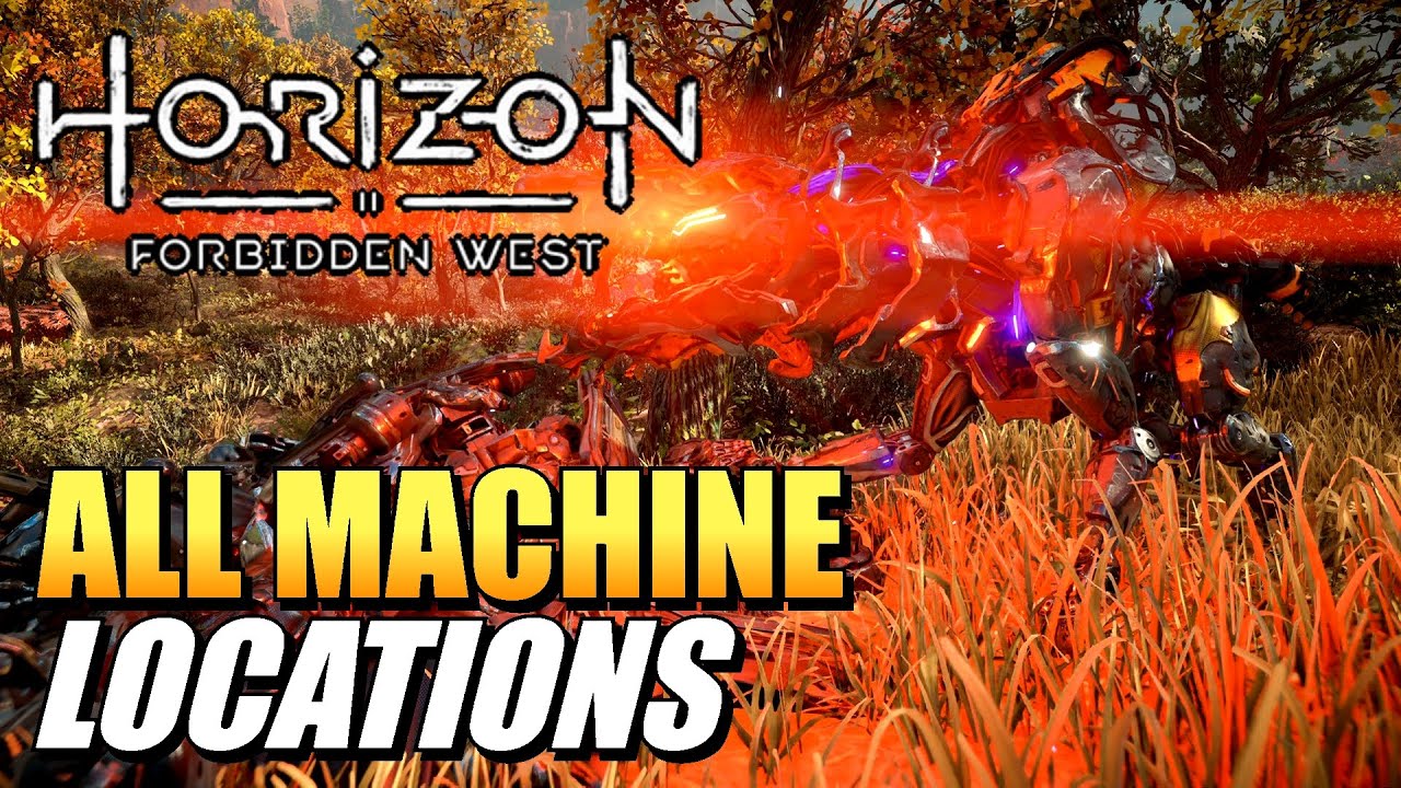 Horizon Forbidden West - All Machine Locations (All Machine Types ...