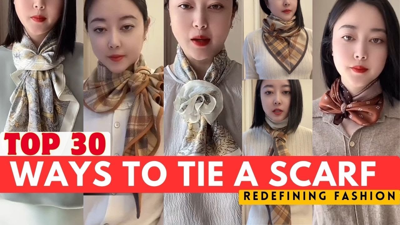 The 30 stylish ways to tie a scarf in 2024 | Easy scarf styles for ...