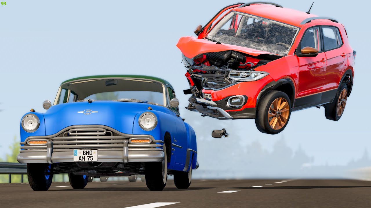 Loss of Control Crashes #32 - BeamNG Drive Crashes - YouTube