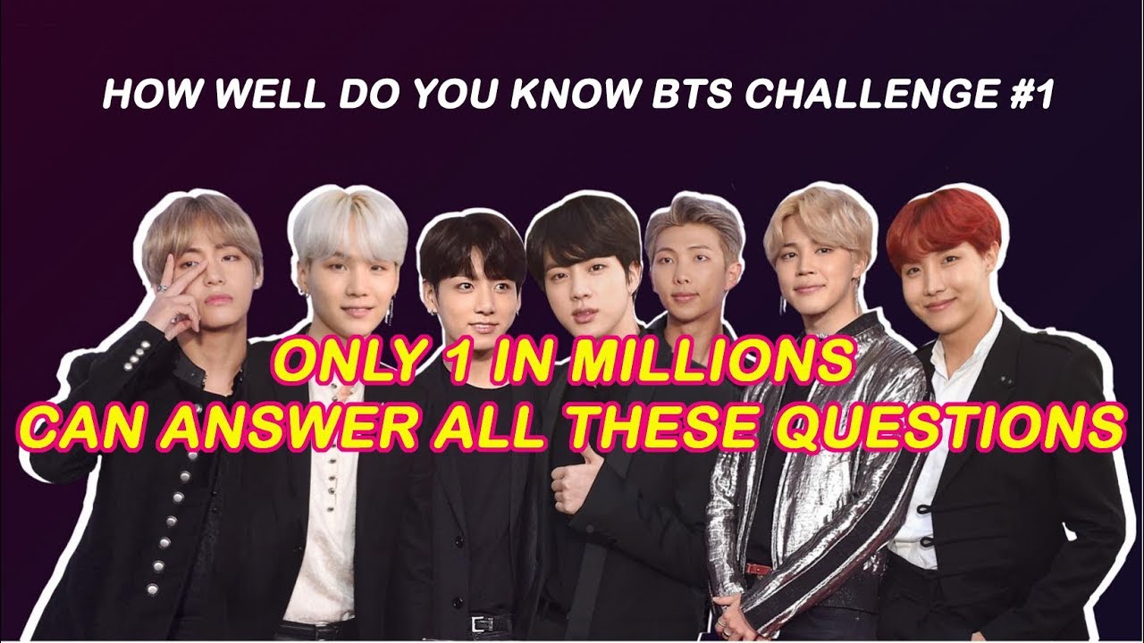 How well do you know about BTS challenge #1 - YouTube