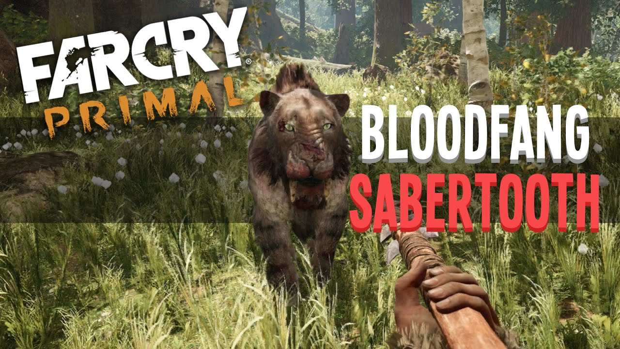Far Cry Primal - Taming BloodFang Sabertooth - (Here Kitty Achievement ...