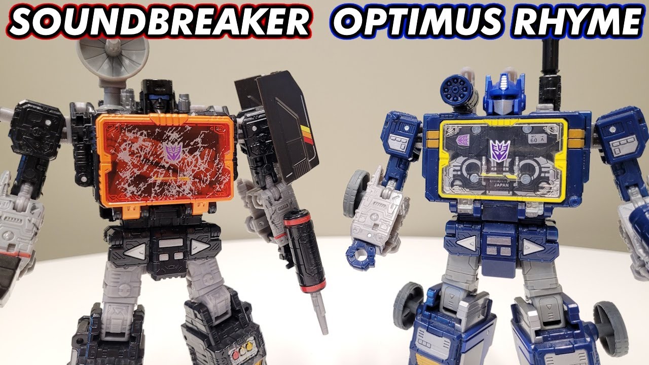 Soundblaster and Soundwave fan modes: Soundbreaker and Optimus Rhyme - YouTube