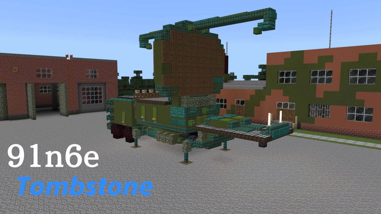 How To Build The 91N6E Tombstone In Minecraft (1.5:1) - YouTube