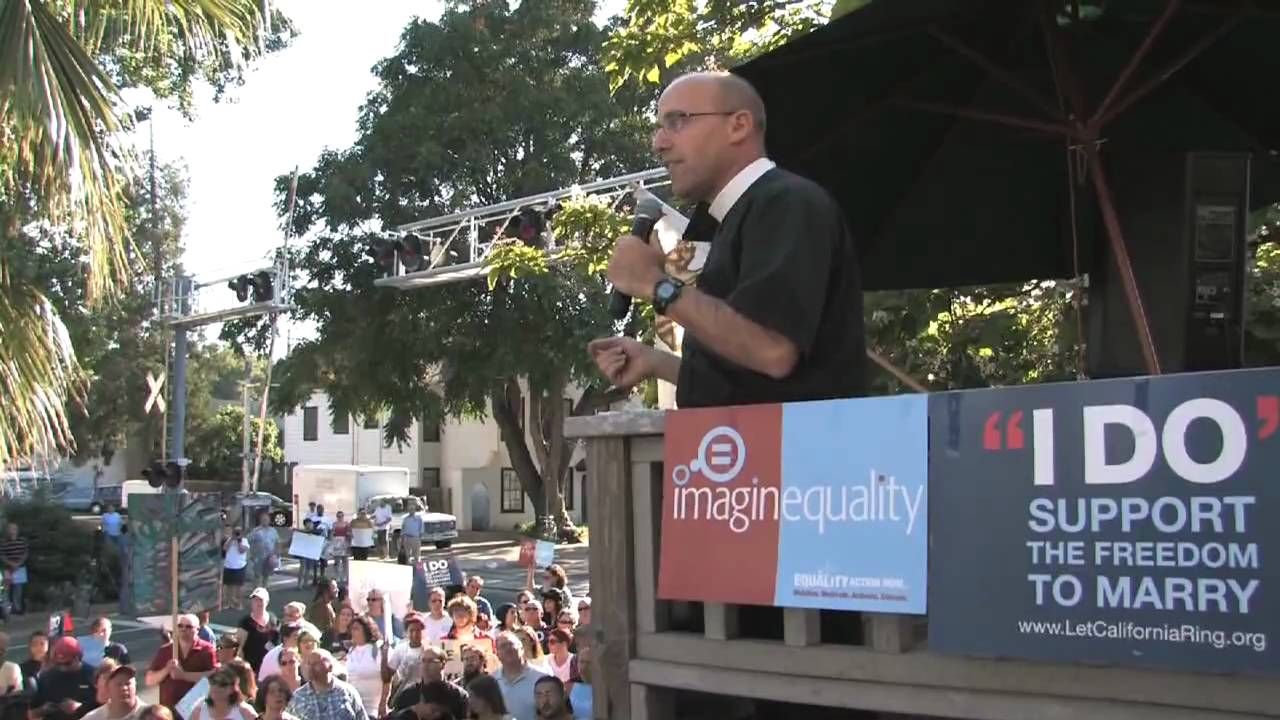 Rev Brian Baker speaks at the May 26 Marriage Equality rally - YouTube