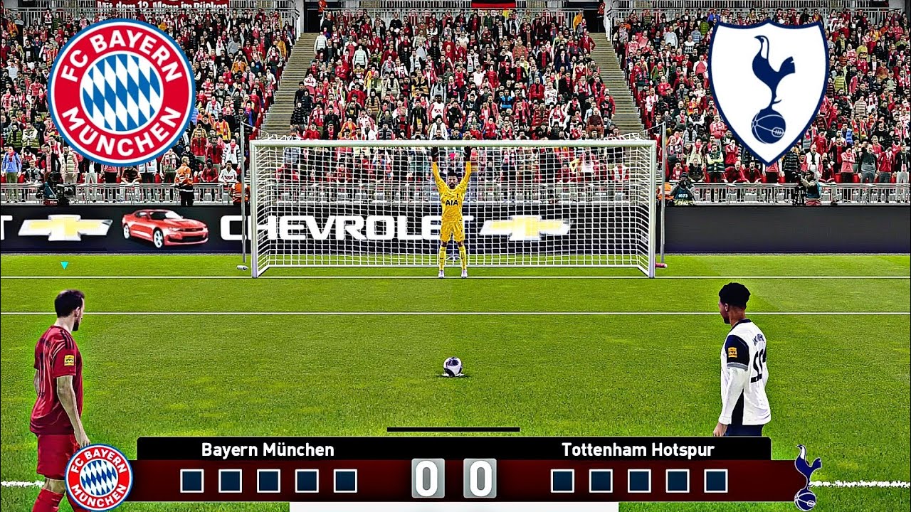 BAYERN MUNCHEN VS TOTTENHAM FULL PENALTY SHOOTOUT | BAY VS TOT ...