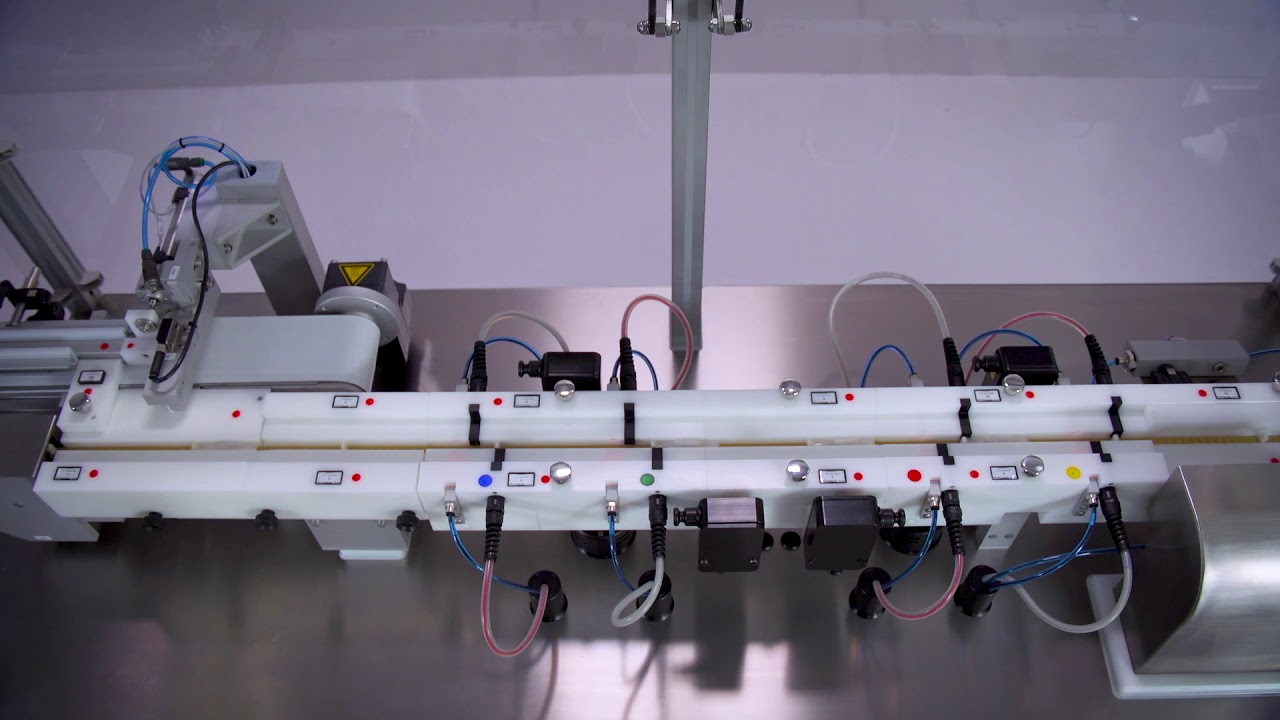 Automatic leak test machine for BFS containers - YouTube