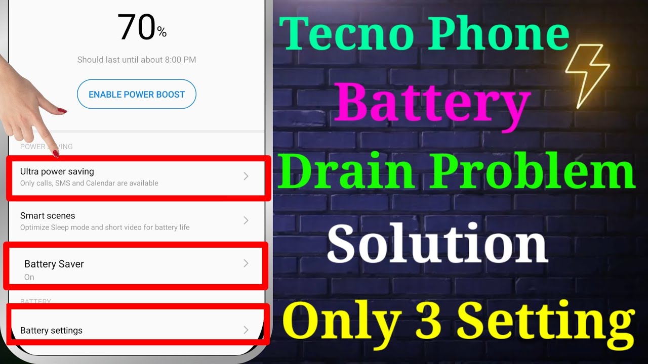 Tecno Phone Battery Drain Problem | Tecno Battery Settings | Tecno ...