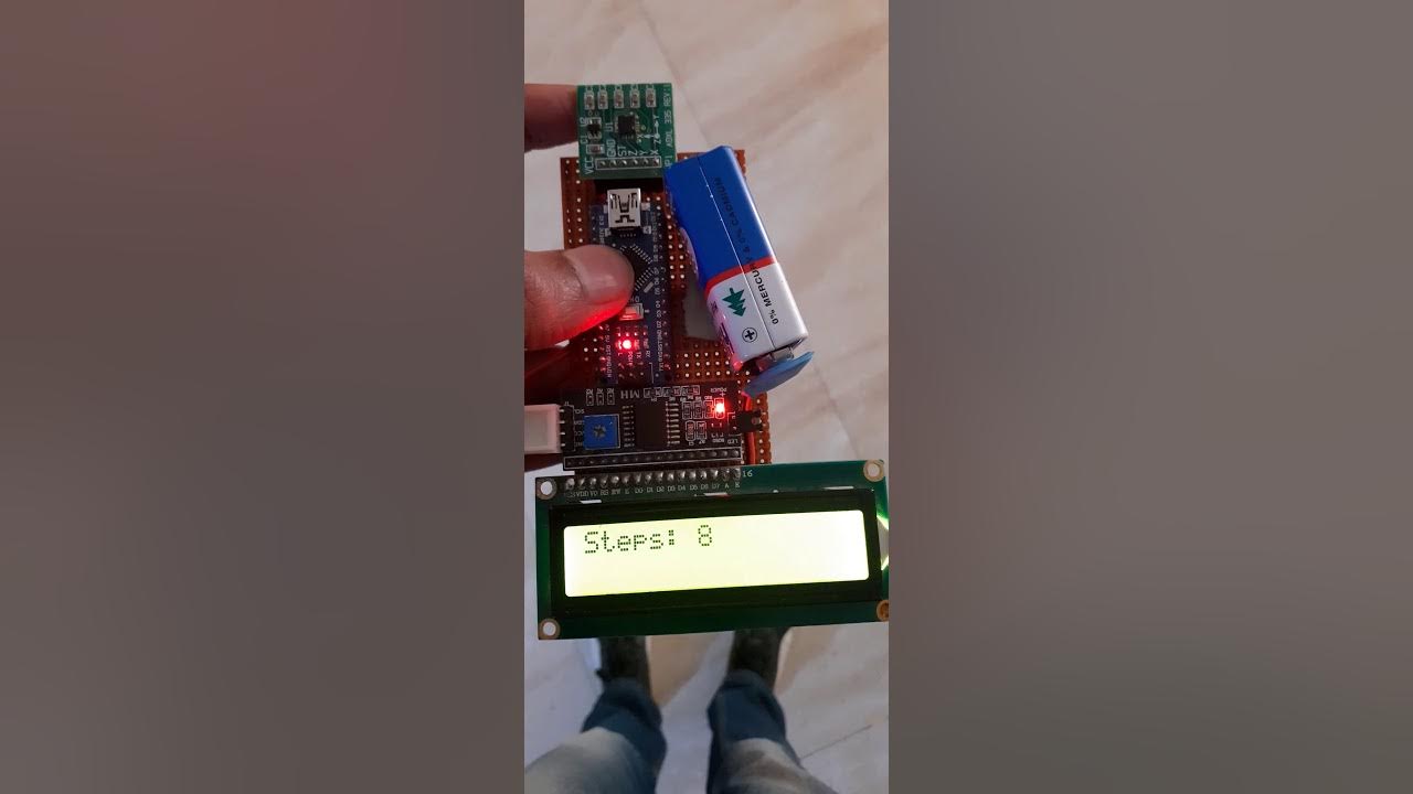 DIY Arduino Pedometer - Counting Steps using Arduino and Accelerometer ...