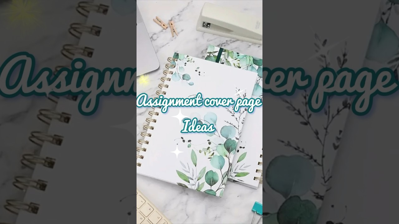 Aesthetic assignment cover page ideas! #aesthetic #cute #drawing # ...