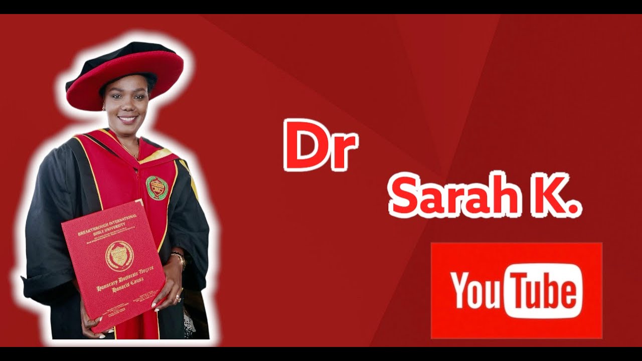 Dr. Sarah K HONORARY DOCTORATE - YouTube