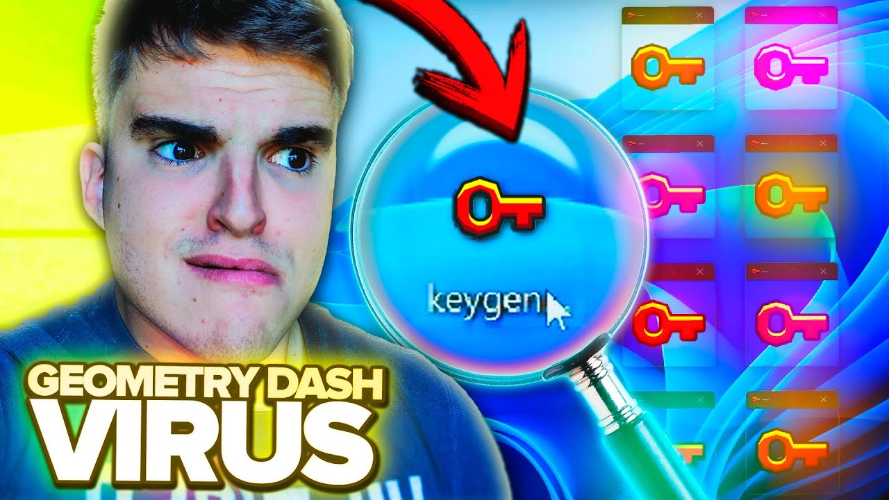 ¡El Virus de Geometry Dash! Encuentra la Llave o ¡Adiós PC! 😱💻 - YouTube