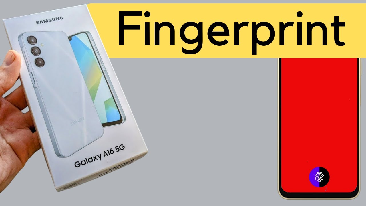 How to set fingerprint Samsung A16 5G/Samsung A16 fingerprint sensor ...