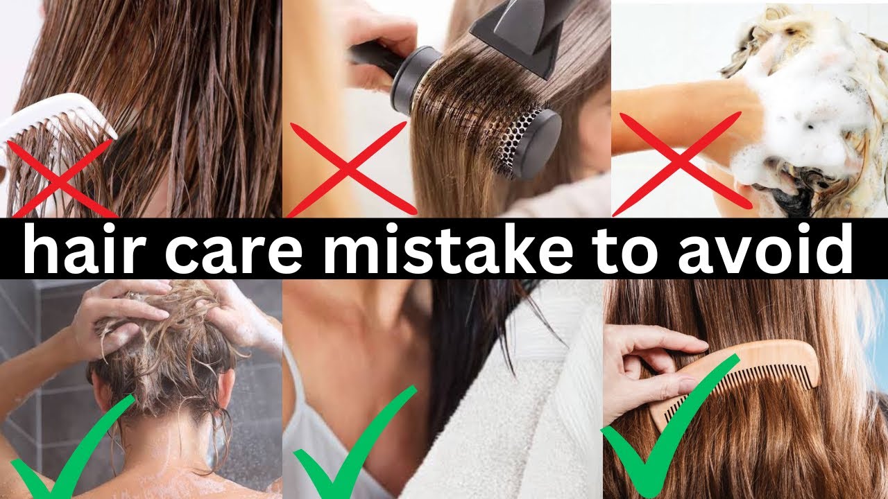 Hair care mistake that are damaging your hairs || common hair mistakes ...