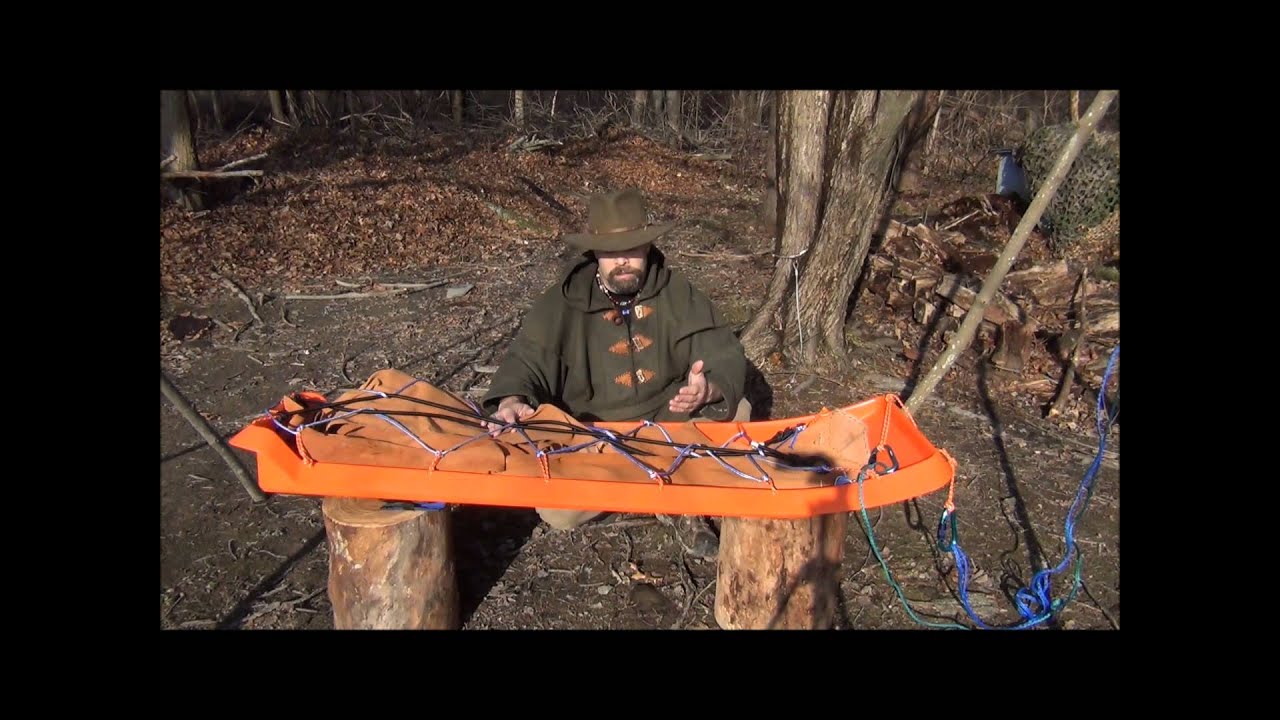 Snowshoe / Trappers Sled - YouTube