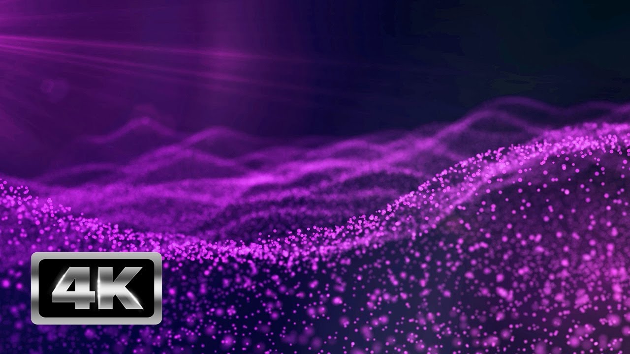 Abstract Purple Waves Screensaver - 1 Hour Relaxing Cinematic ...