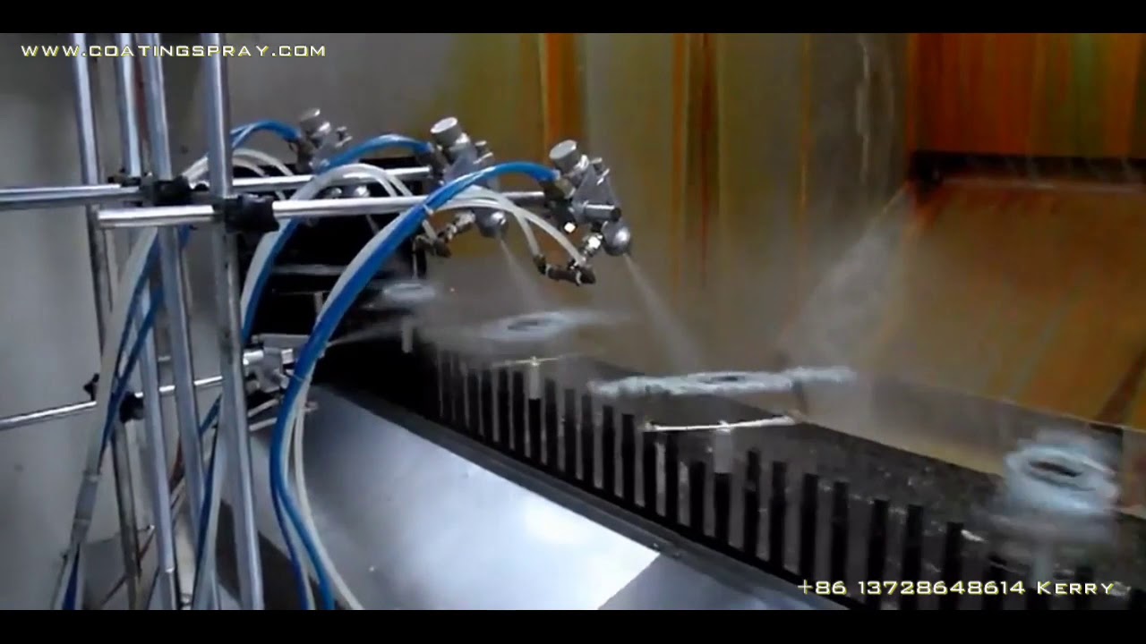 Automatic UV Painting Line Live Spraying Video Show - YouTube