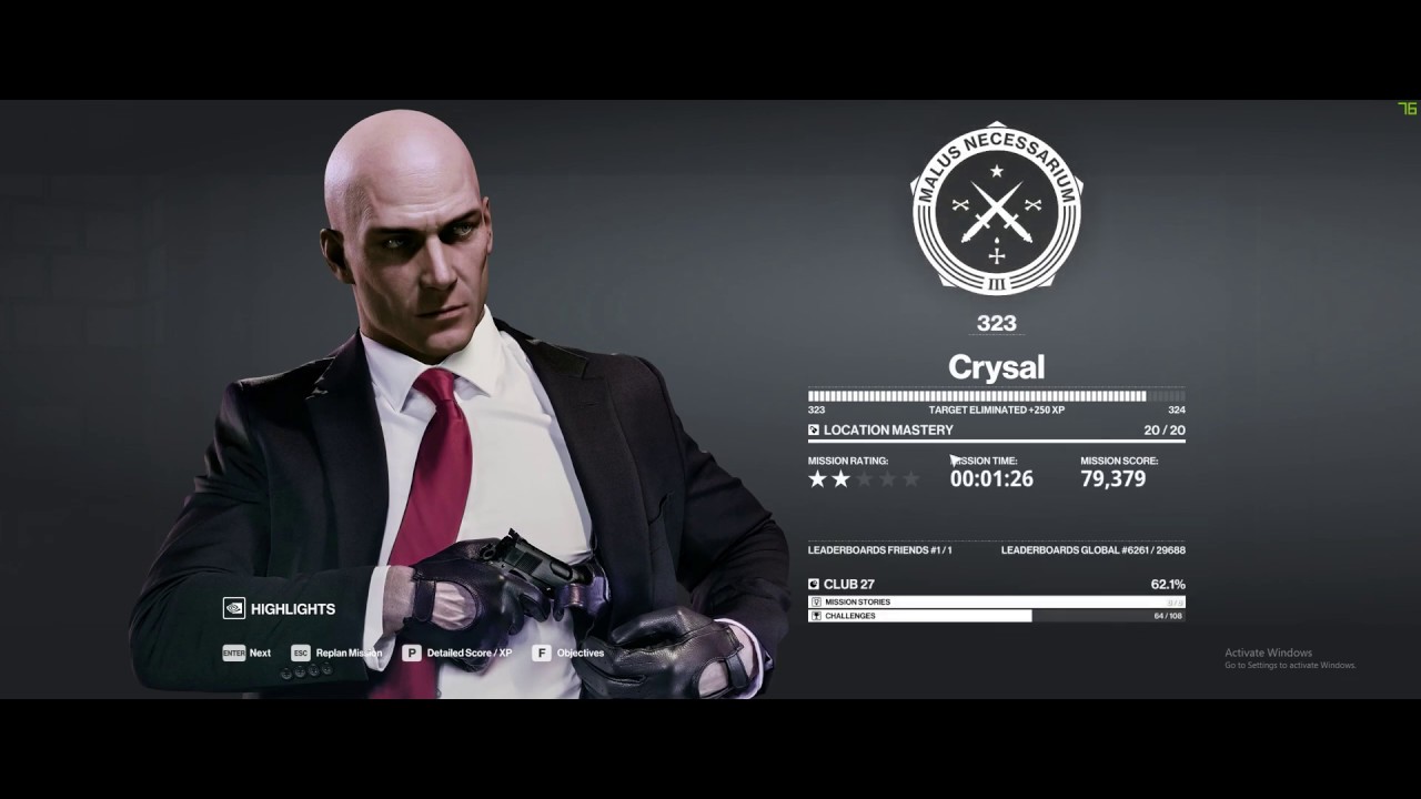 Hitman 2 Club 27 Any% Master 1:26 (World record as of 18/05/2020) - YouTube