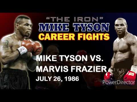 Mike Tyson Vs Marvis Frazier July 26 1986 Youtube