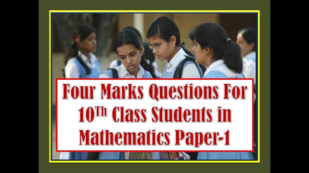 Some Important Four Marks Questions For 10Th Class Students in ...