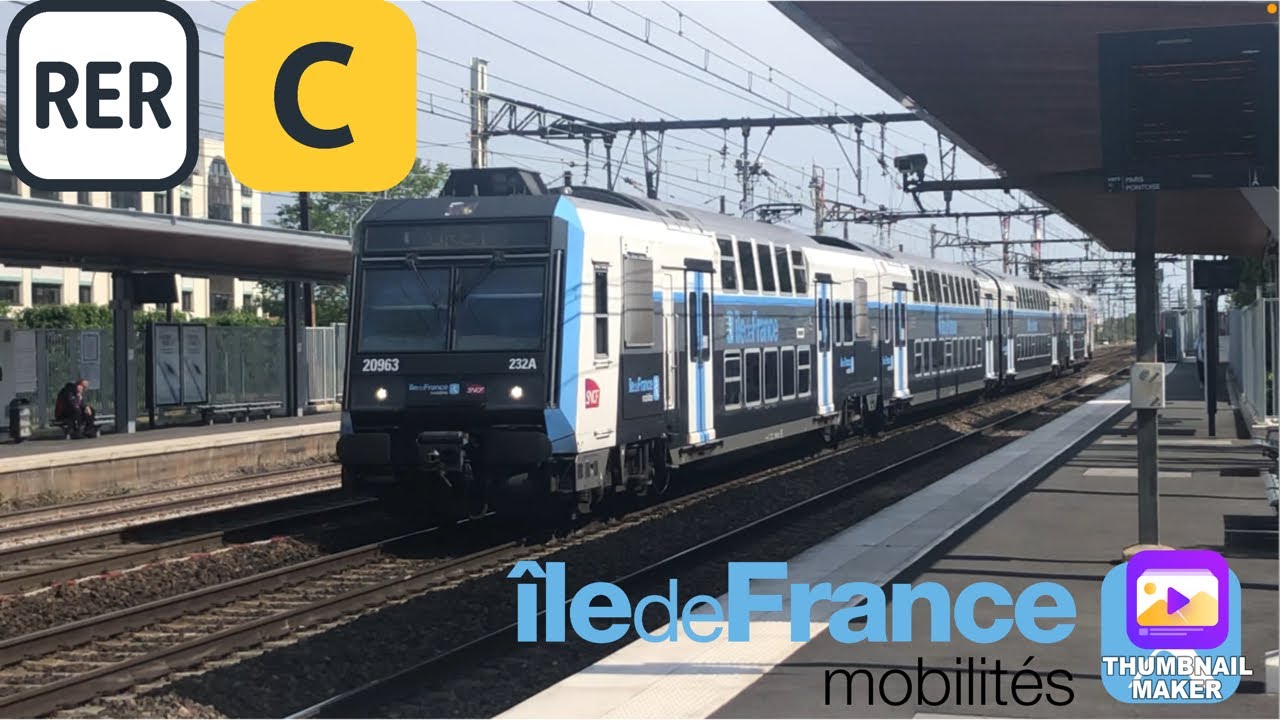 [RER C] Double passage d’une Z20900 IDFM et une Z5600 Carmillon - YouTube