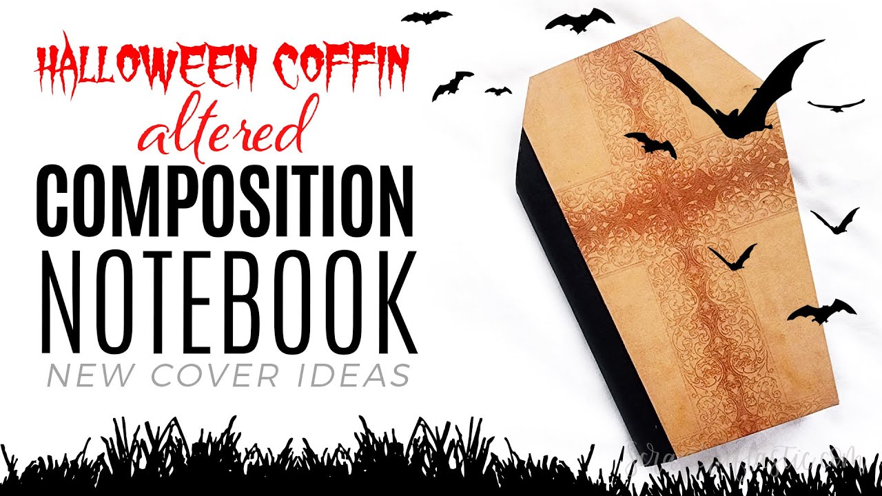 Altered Composition Book NEW Ideas For The Coffin-Shaped Journal Part 3 - YouTube