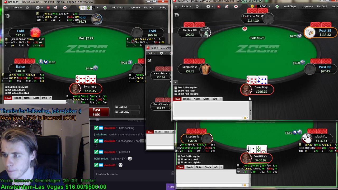Sick guy donks 250bb away with .... wtf pot $250+ - YouTube
