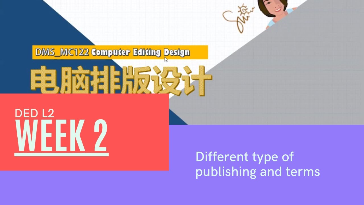 DED week 2 Different type of publishing and terms of layout - YouTube