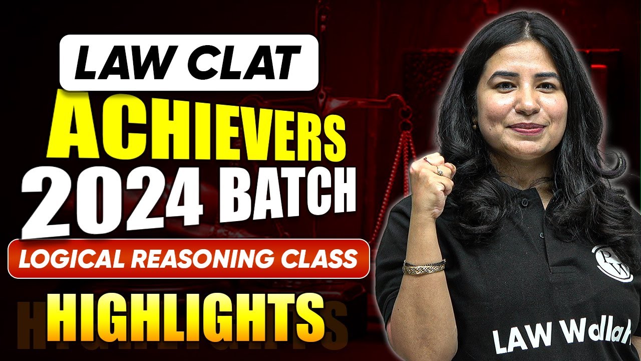 Logical Reasoning Class Highlights Clat Exam Preparation Youtube 3569
