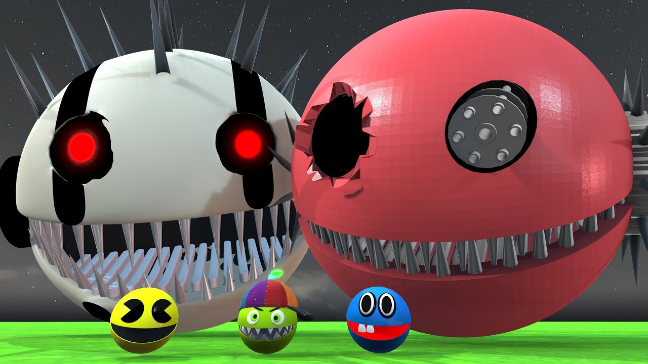 Pacman vs Monsters Best Compilation | Pacman & Mecha Dog & Droid Pacman ...