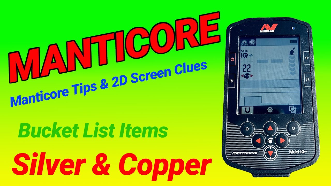 Minelab Manticore Tips and 2D Screen Clues - YouTube