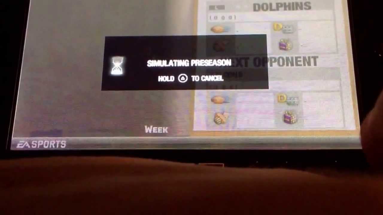 PSP Madden 12 Dolphins franchise ep1 - YouTube