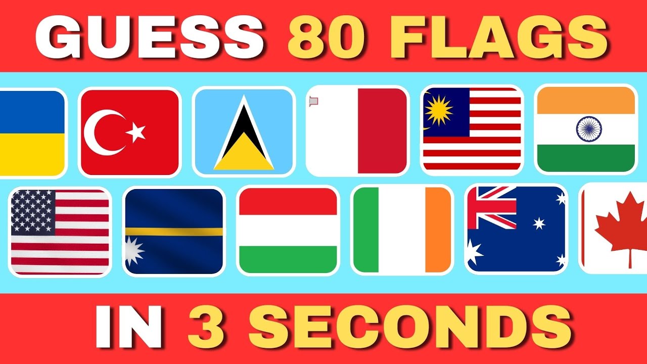 🌍 Can You Identify These Country Flags in 3 seconds | 🟢Easy, 🟡Medium, 🔴 ...