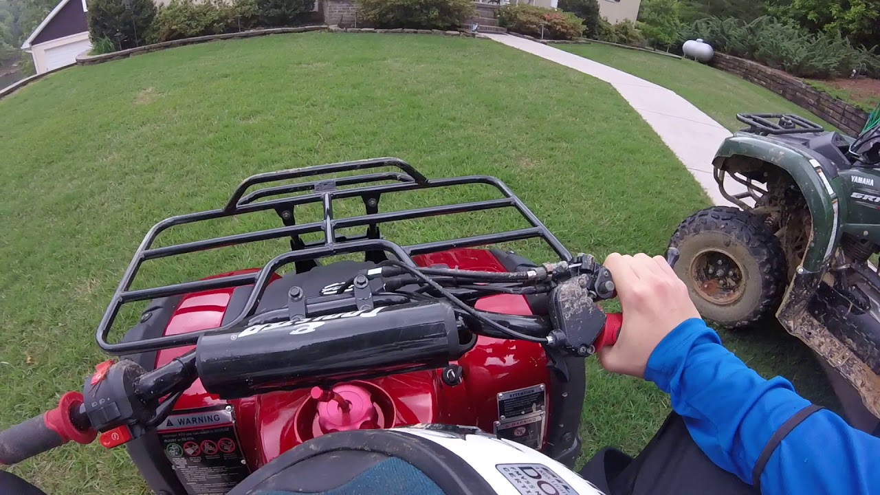 Kid flips four-wheeler 3 times in my first video - YouTube