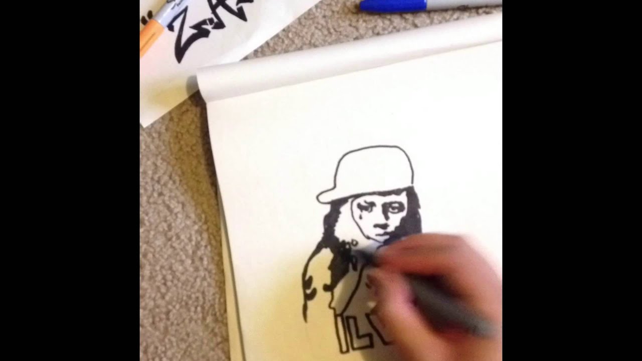 How to draw lil Wayne -speed drawing of lil Wayne - YouTube